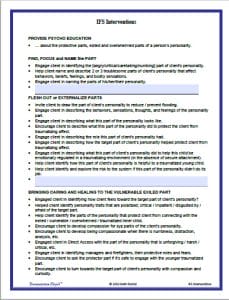 IFS Intervention Prompts Form - Documentation Wizard, LLC